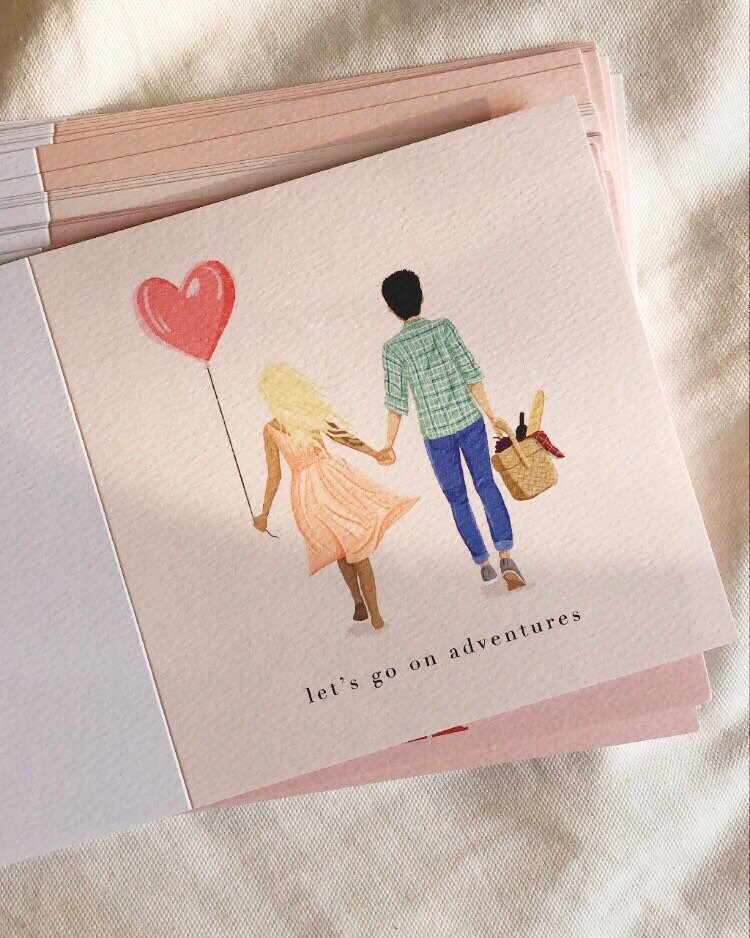 Lets Go on Adventures Valentines Card - Etsy
