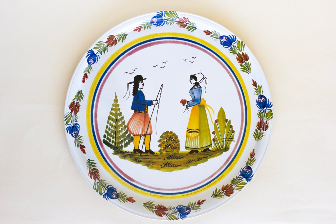 Vintage Massilly France HB Henriot Serving Tray - Etsy