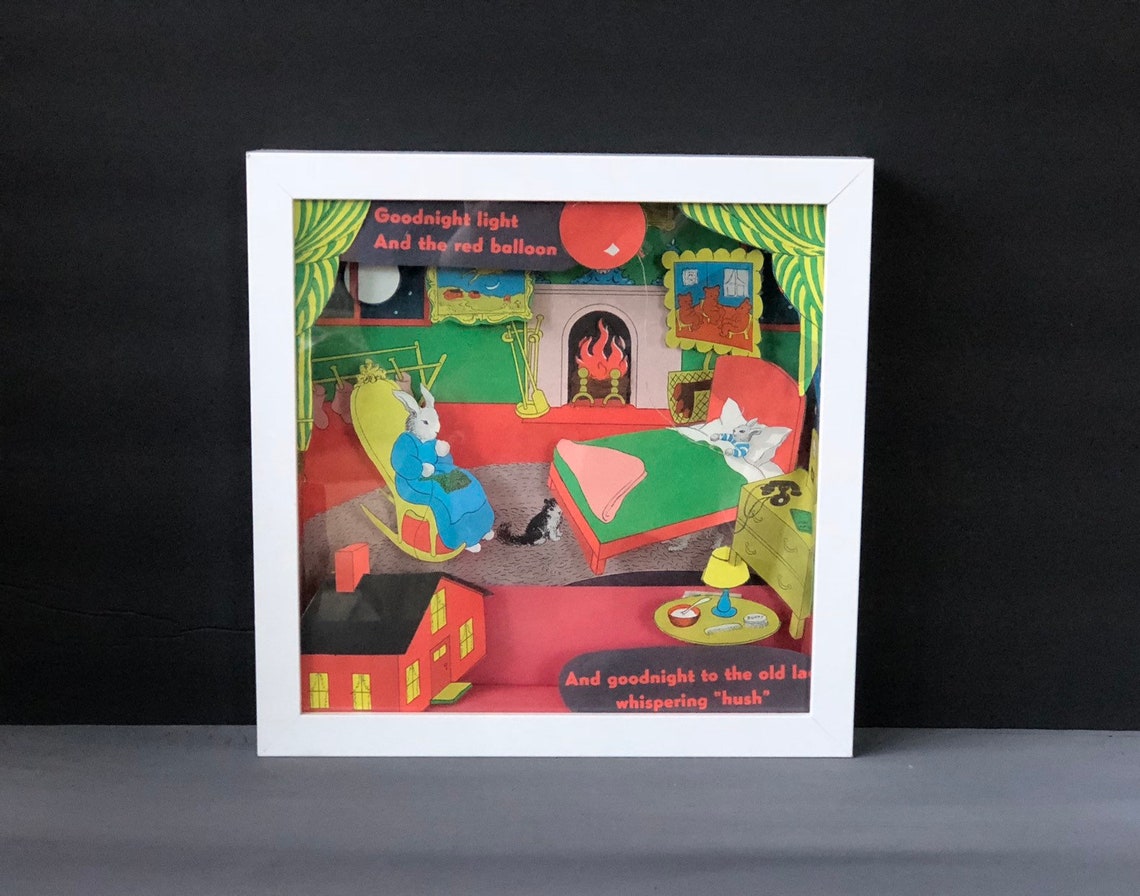 Goodnight Moon Wall Art Classic Childrens Story Book Kids - Etsy