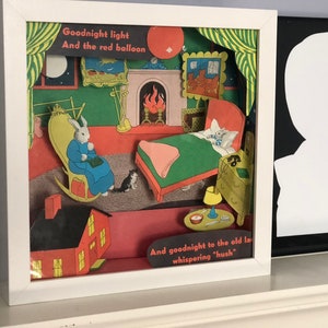 Goodnight Moon Wall Art Classic Children’s Story Book Kids Library ...