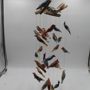 Birds Mobiles Art. Bird Mobiles. Tropical Birds Mobiles. Birds. Wooden ...