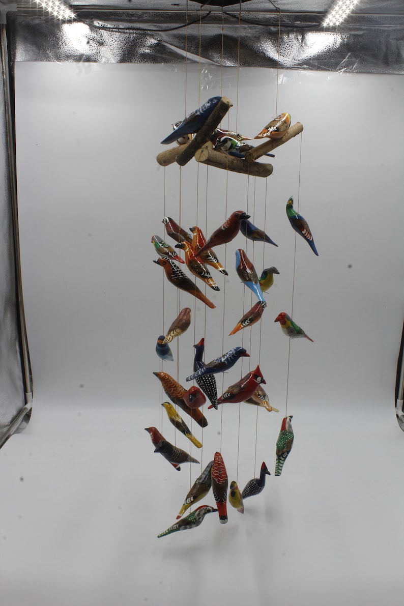 Birds Mobiles Art. Bird Mobiles. Tropical Birds Mobiles. Birds. Wooden ...