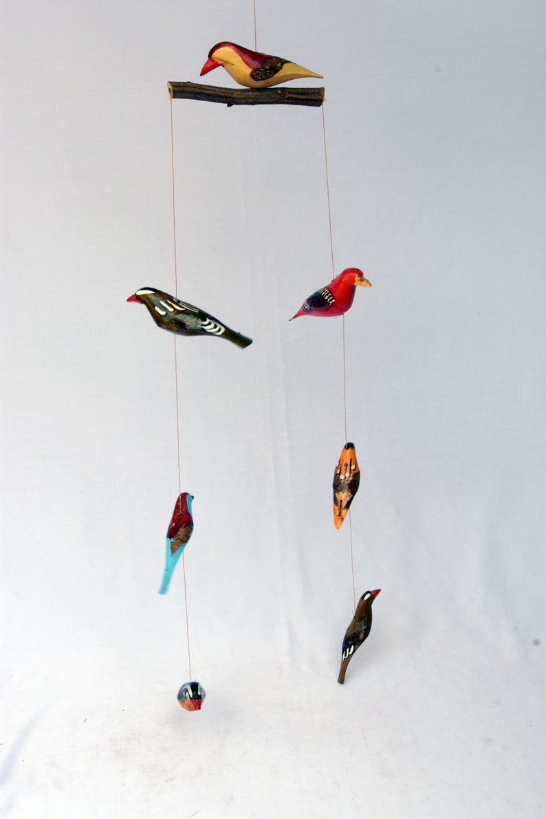 Birds Mobiles Art. Bird Mobiles. Tropical Birds Mobiles. Birds. Wooden ...