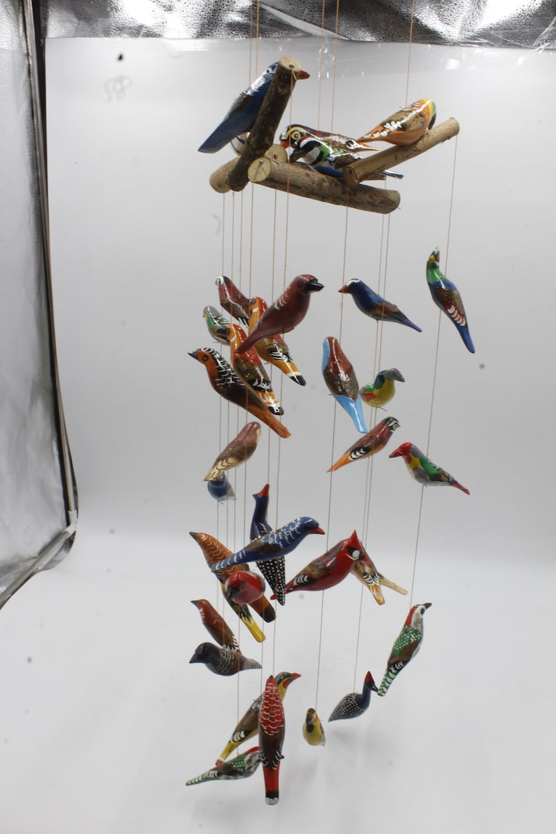 Birds Mobiles Art. Bird Mobiles. Tropical Birds Mobiles. Birds. Wooden ...