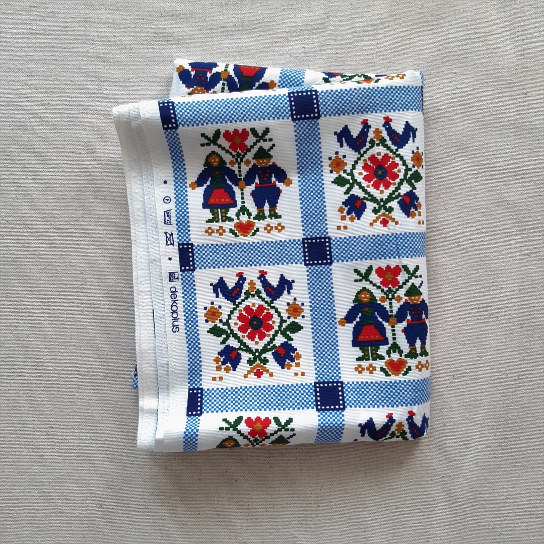 Vintage 80s German Fabric decoplus 3 M X 1.2 M - Etsy