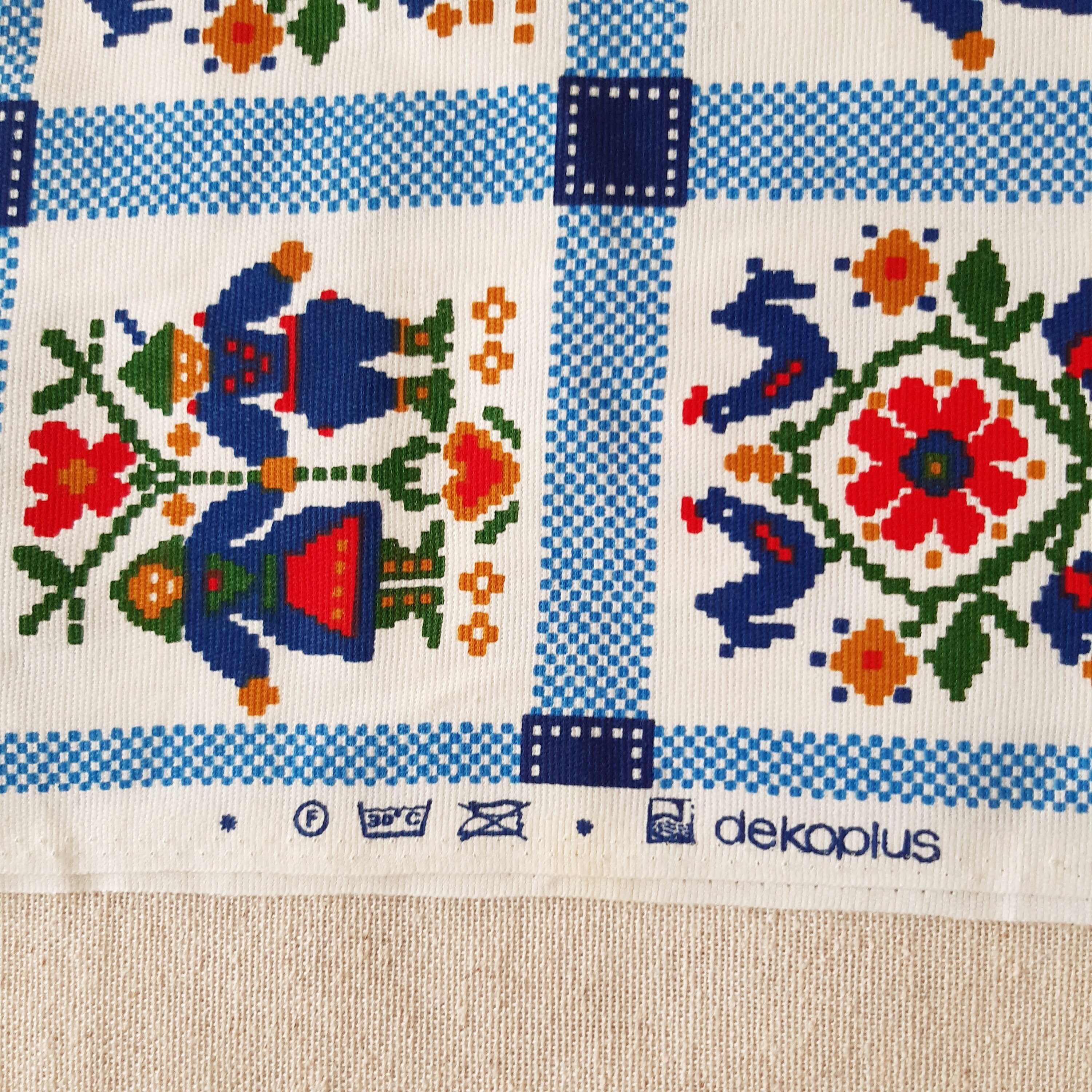 Vintage 80s German Fabric decoplus 3 M X 1.2 M - Etsy