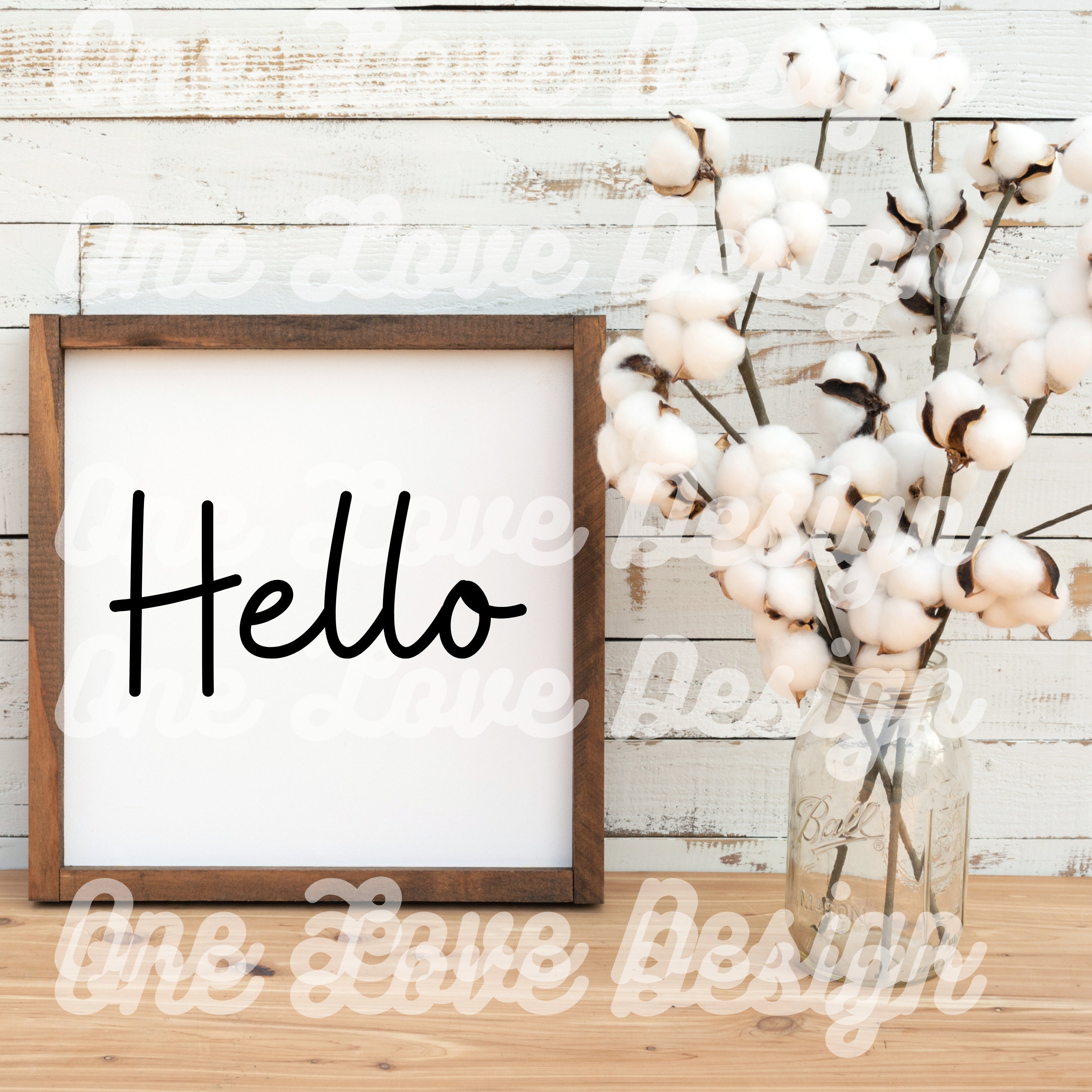 Farmhouse Hello Svg - Etsy