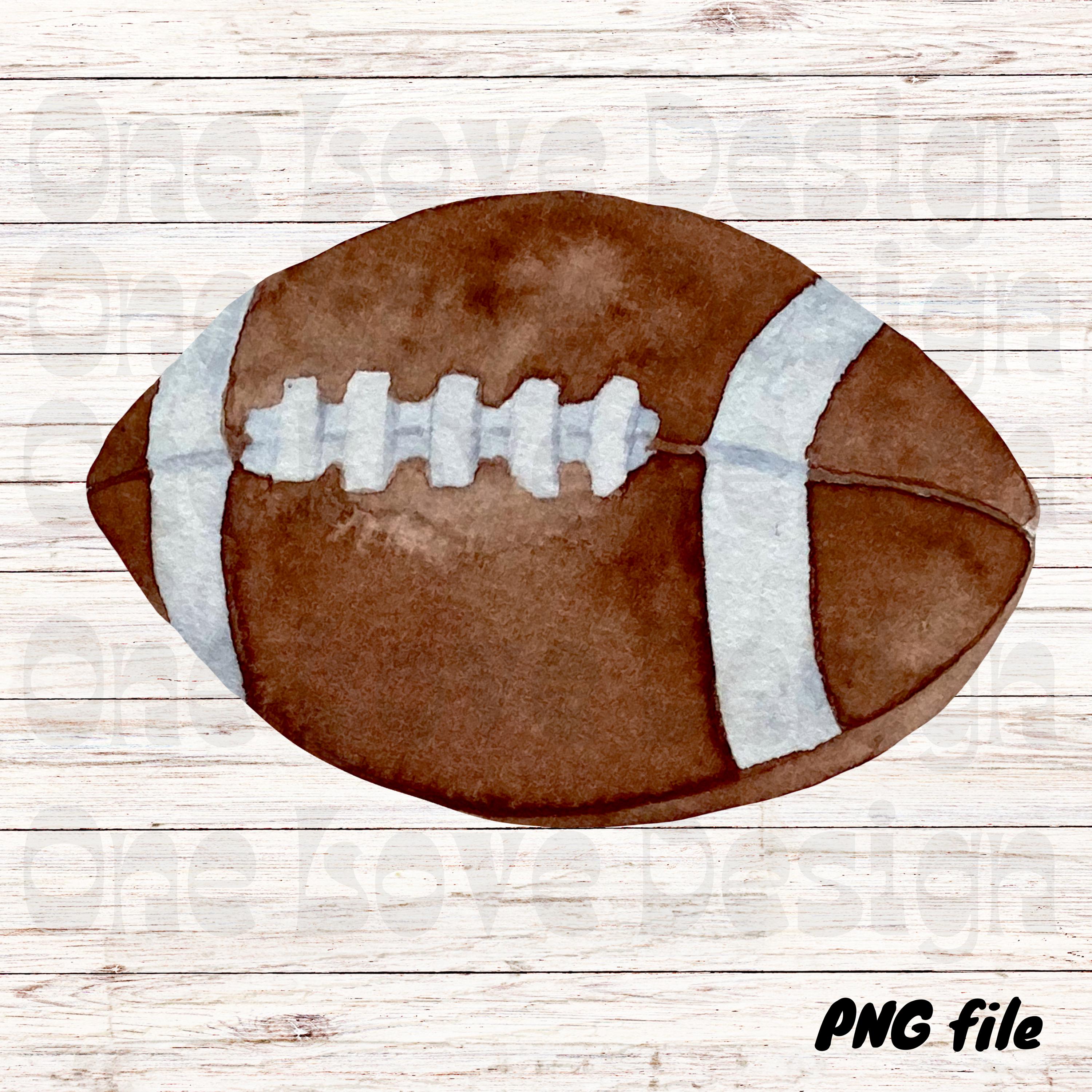 Watercolor Football PNG | Football Sublimation | Fall Football - Etsy