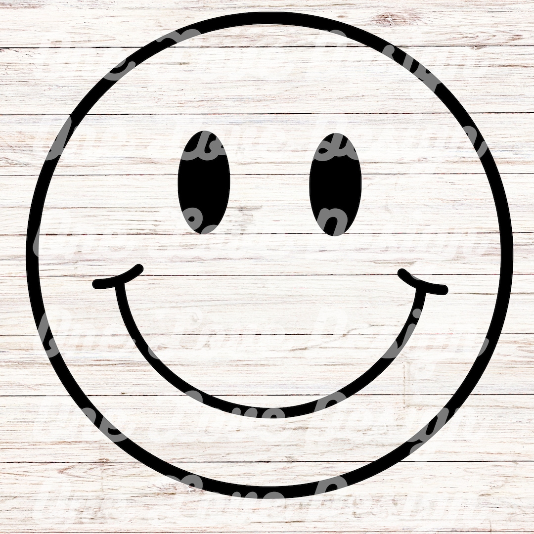 Smiley Face SVG - Etsy