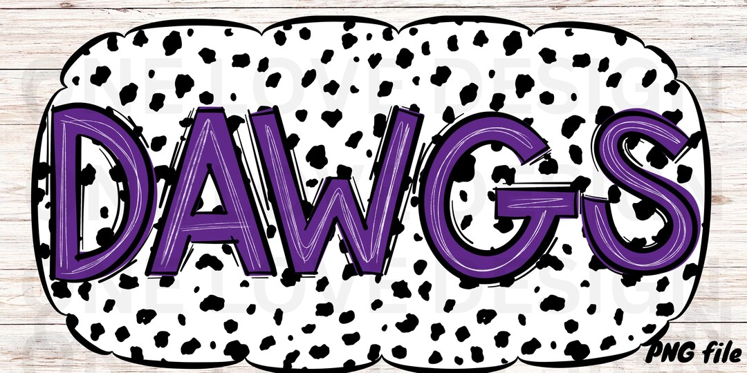 Custom Dawgs Dalmatian Purple | Purple Dawgs Listing| - Etsy