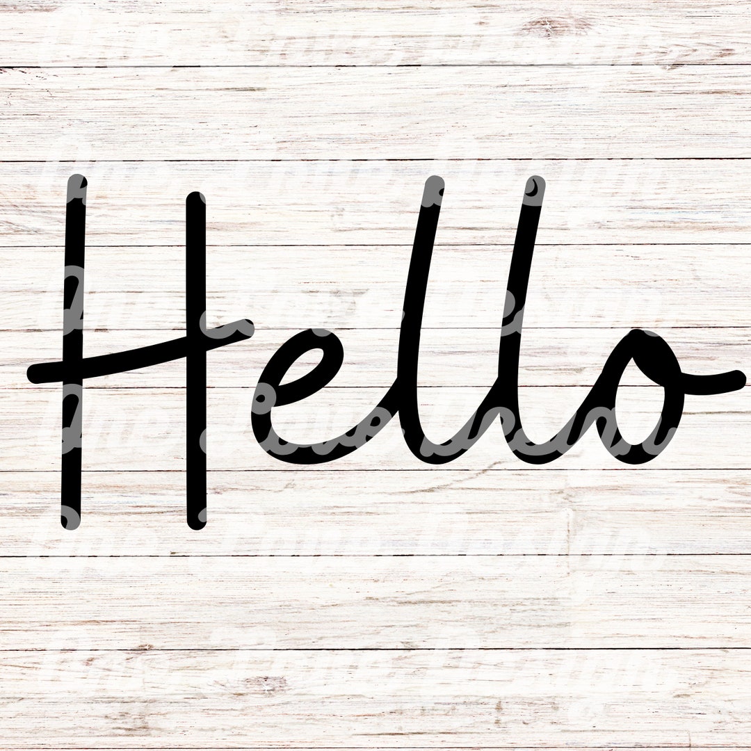 Farmhouse Hello Svg - Etsy