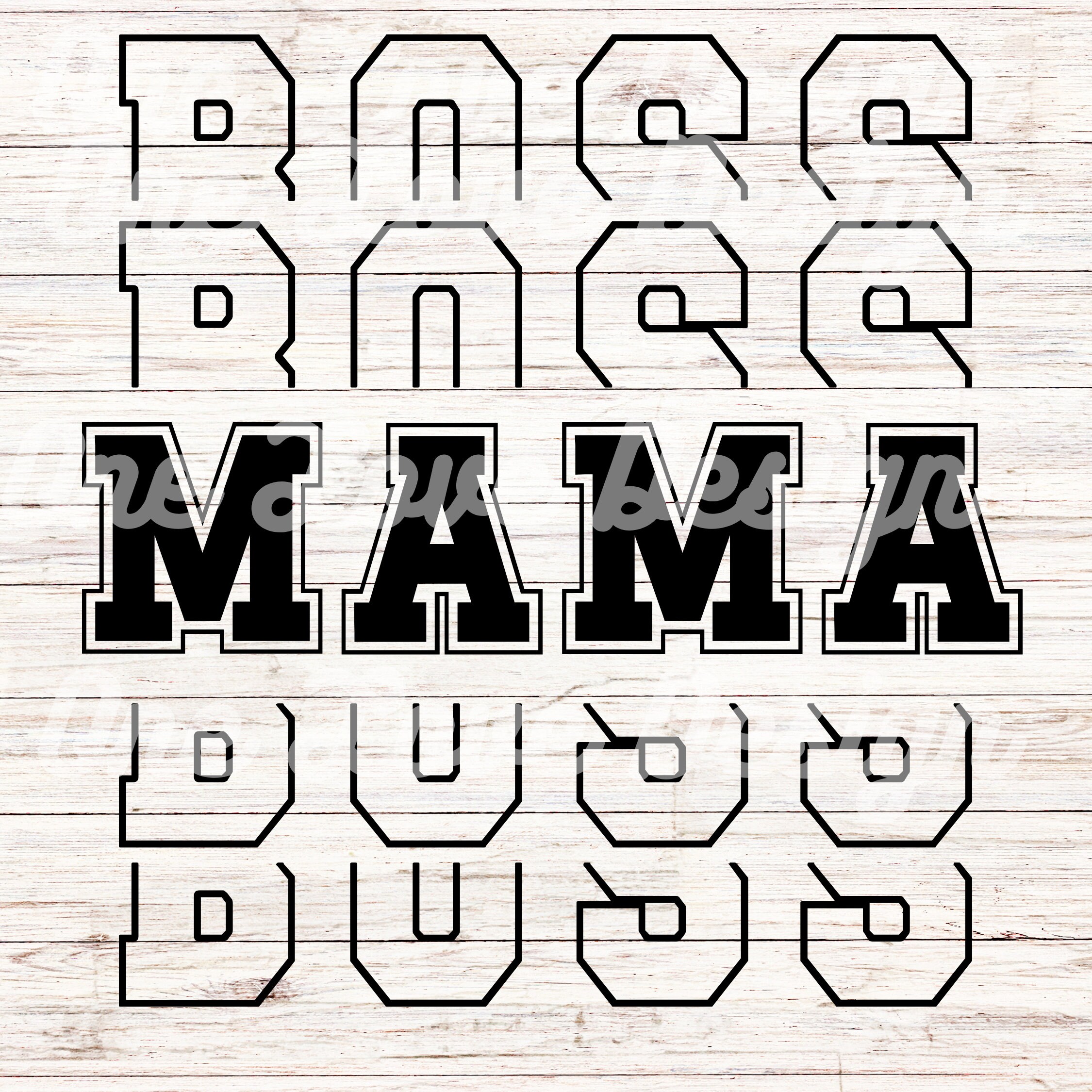 Mama Boss Stacked SVG Digital Design - Etsy