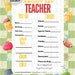 Teacher Quiz | Meet the Teacher Quiz| Digital Download| Teacher School ...