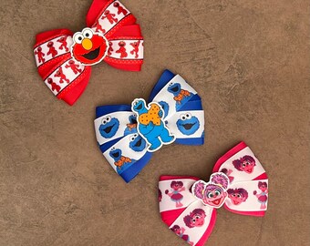 Elmo Hair Bow | Etsy