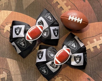 Raiders Hair Bow - Etsy