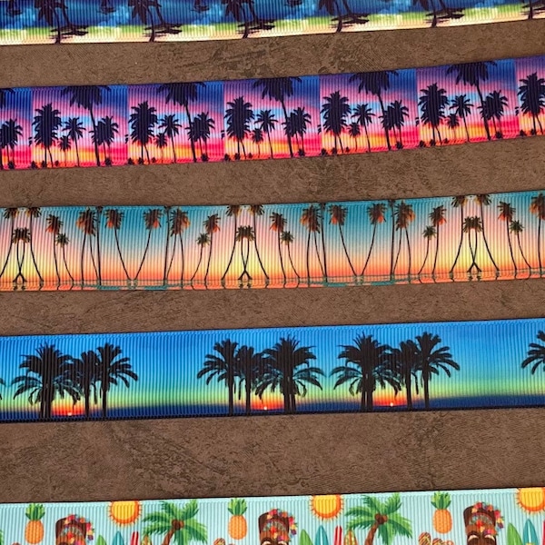 Palm Tree Ribbon - Etsy