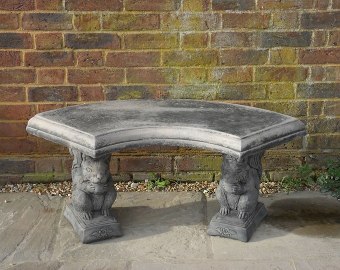 Stone Garden Bench, Bench, 2 Seater Bench, Natural Stone Bench, Garden ...