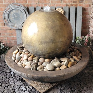 Extra Large Atlas Ball Garden Water Feature Fountain - Etsy UK