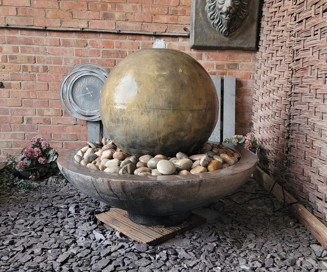 Extra Large Atlas Ball Garden Water Feature Fountain - Etsy UK