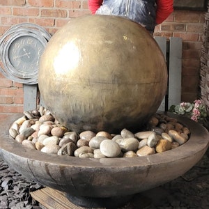 Extra Large Atlas Ball Garden Water Feature Fountain - Etsy UK