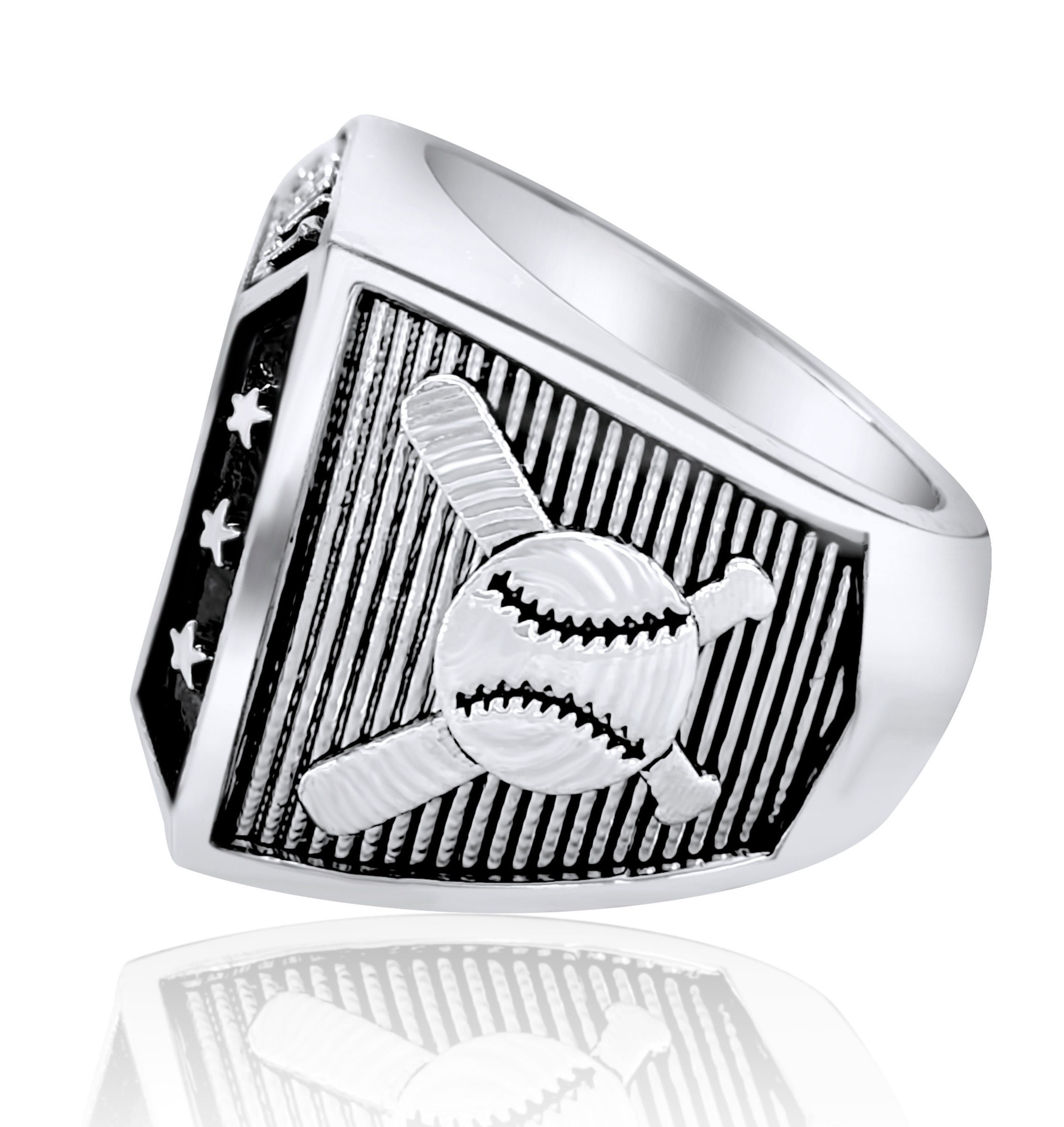 Baseball Championship Ring / Silver Tone / Baseball Ring, Sports Ring ...