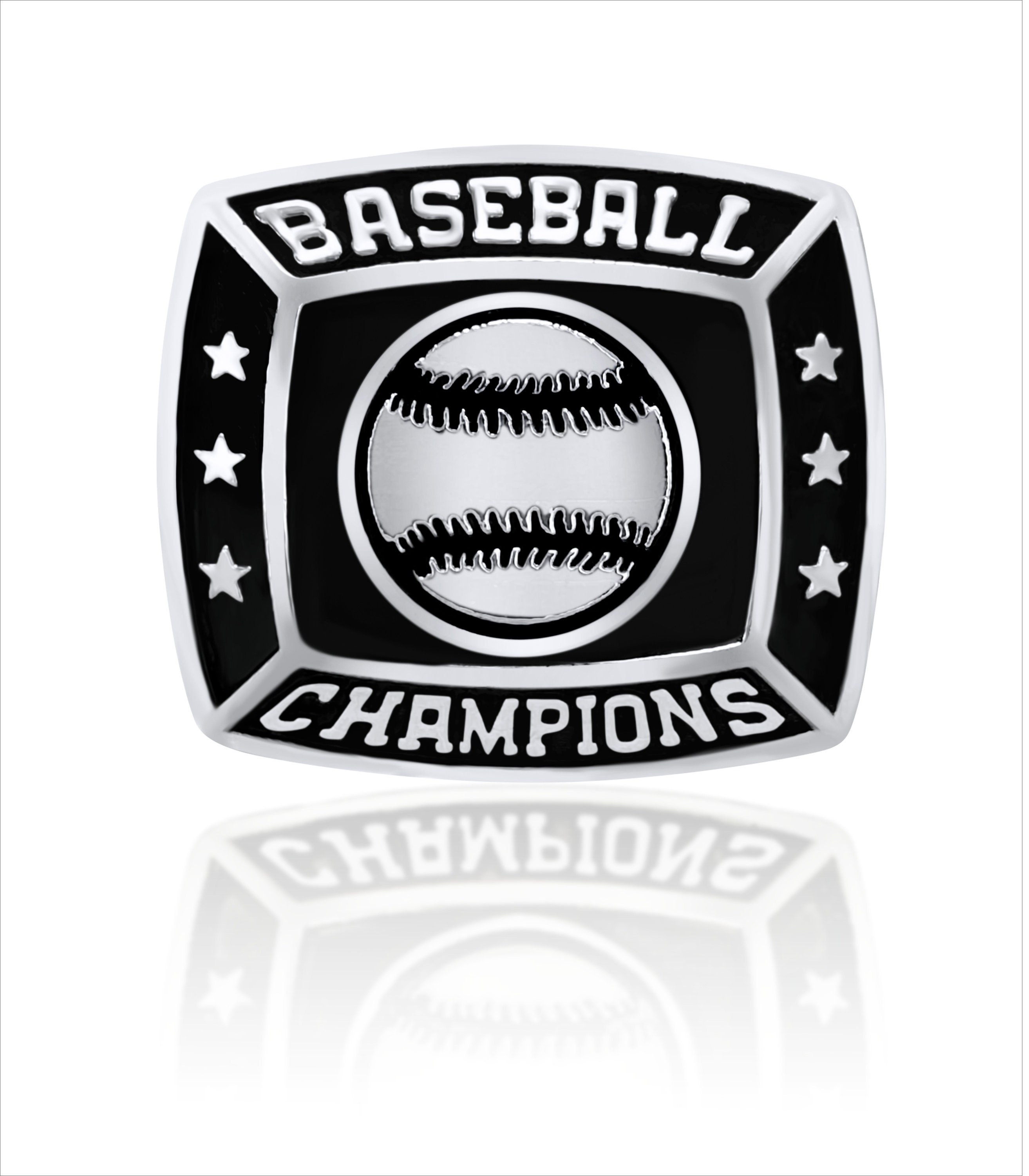 Baseball Championship Ring / Silver Tone / Baseball Ring, Sports Ring ...