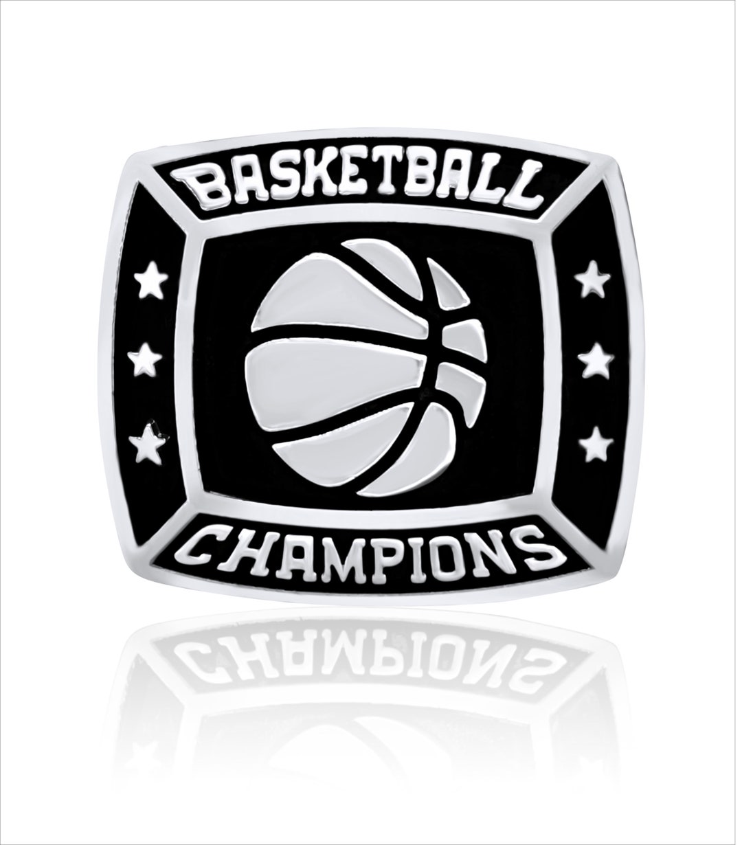 Basketball Championship Ring / Silver Tone / Basketball Ring, Sports ...
