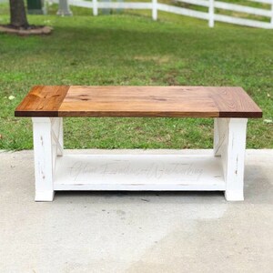 Farmhouse Coffee Table, READ DESCRIPTION on SHIPPING, Glam Farmhouse ...