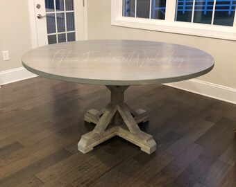 Round farmhouse table | Etsy