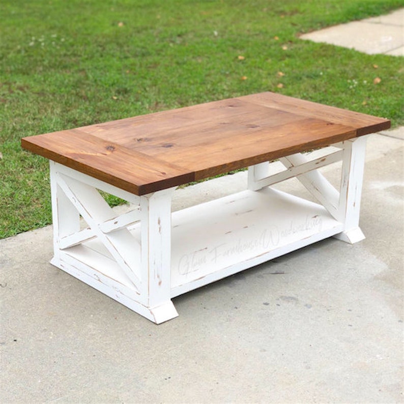 Farmhouse Coffee Table, READ DESCRIPTION on SHIPPING, Glam Farmhouse ...
