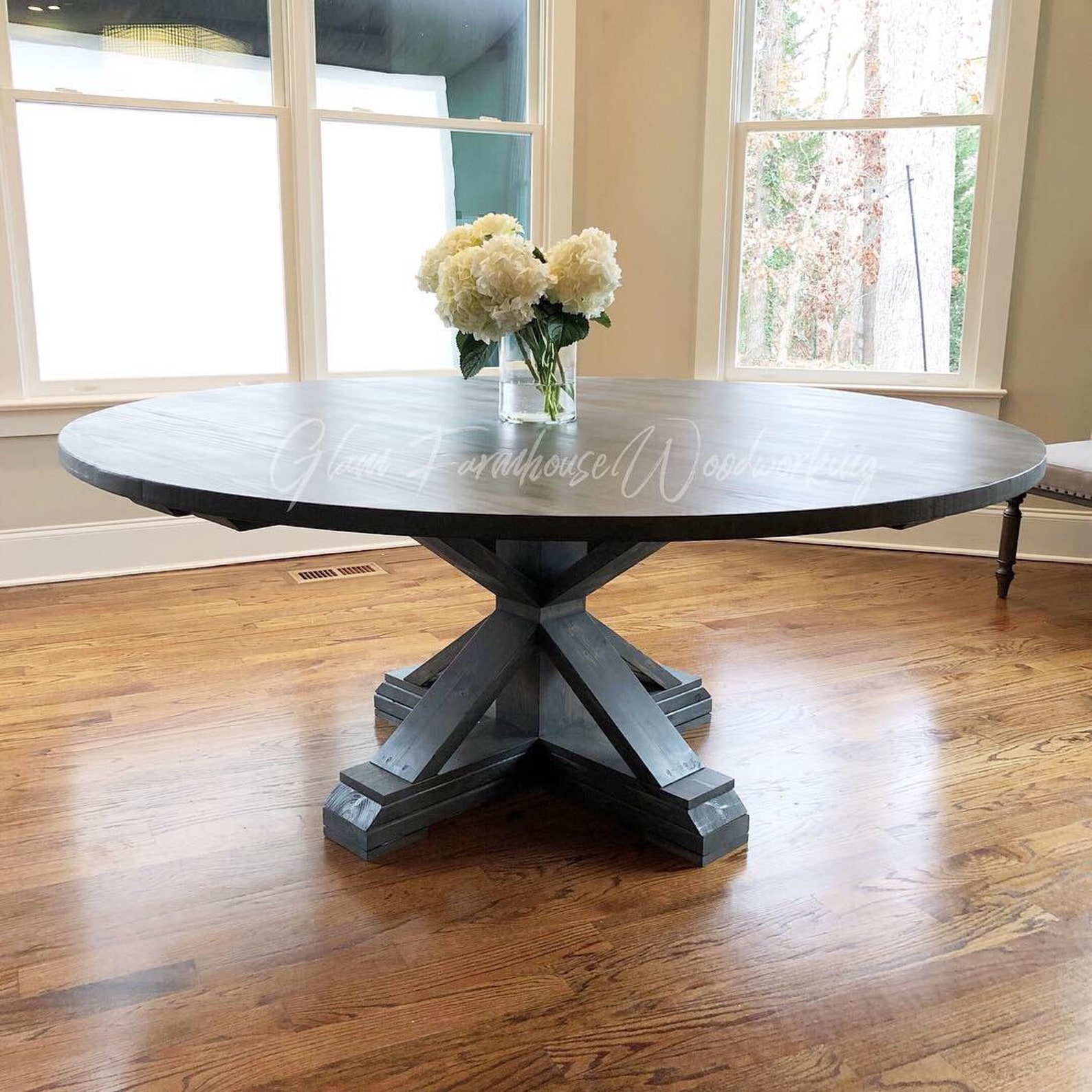 Round Farmhouse Table, READ Description on Shipping-it’s NOT Free ...