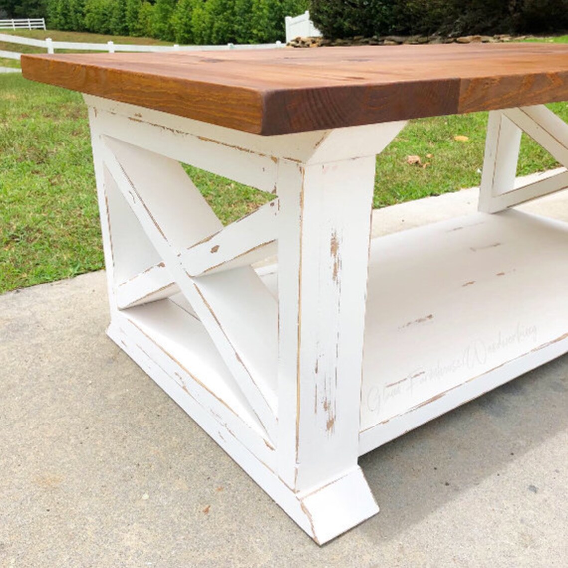 Farmhouse Coffee Table, READ DESCRIPTION on SHIPPING, Glam Farmhouse ...