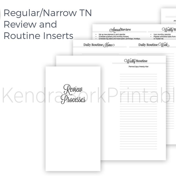 Printable Tn Inserts - Etsy