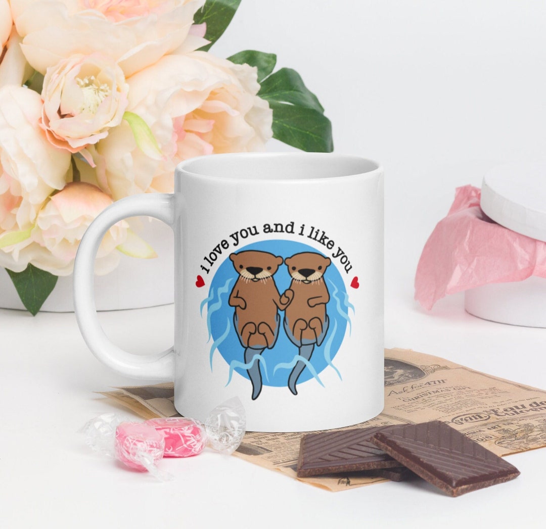 Otter Love Mug, Girlfriend Gift Mug, Cute Coffee Mug - Etsy