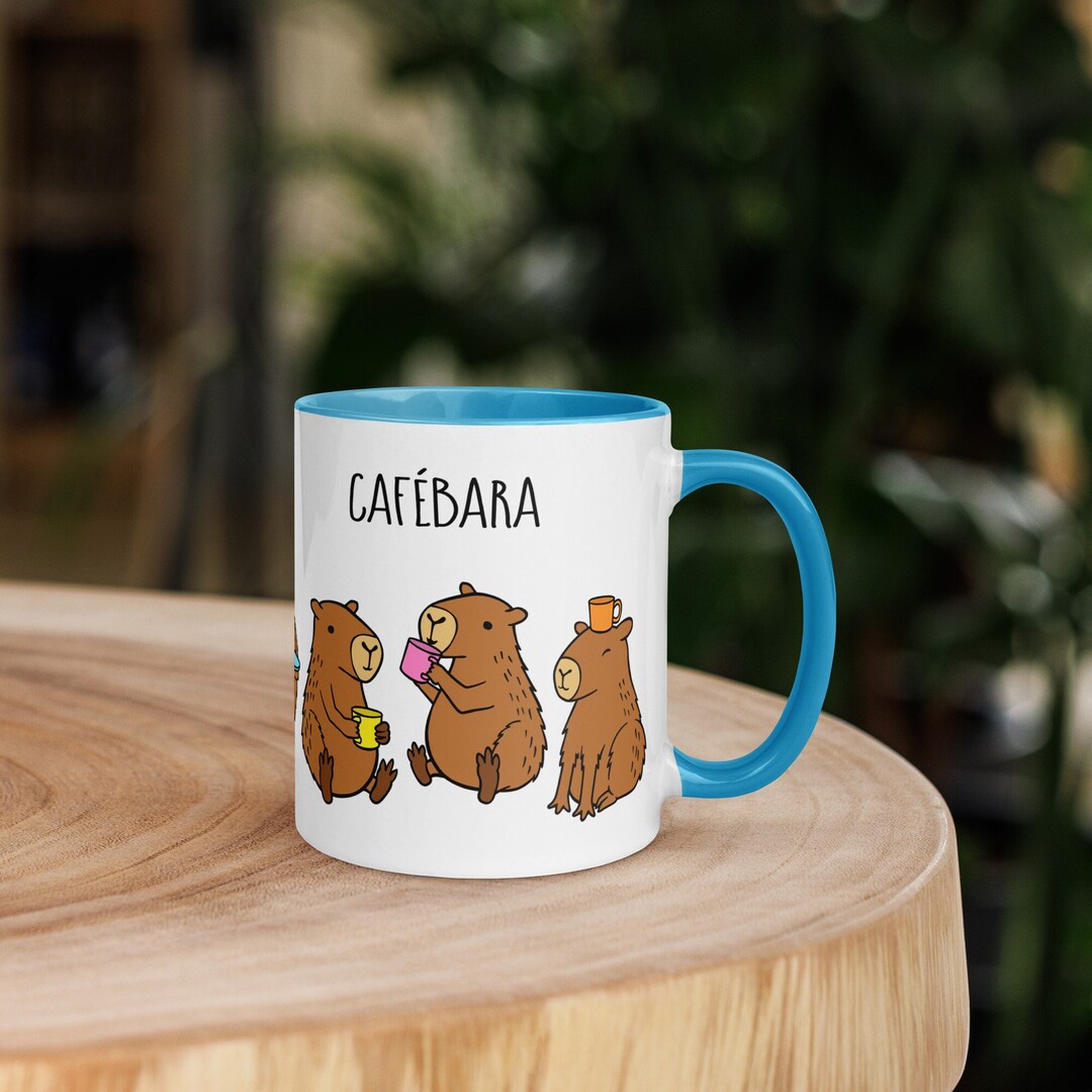 Capybara Mug With Color Inside, Cute Capybara Mug, Funny Mug - Etsy
