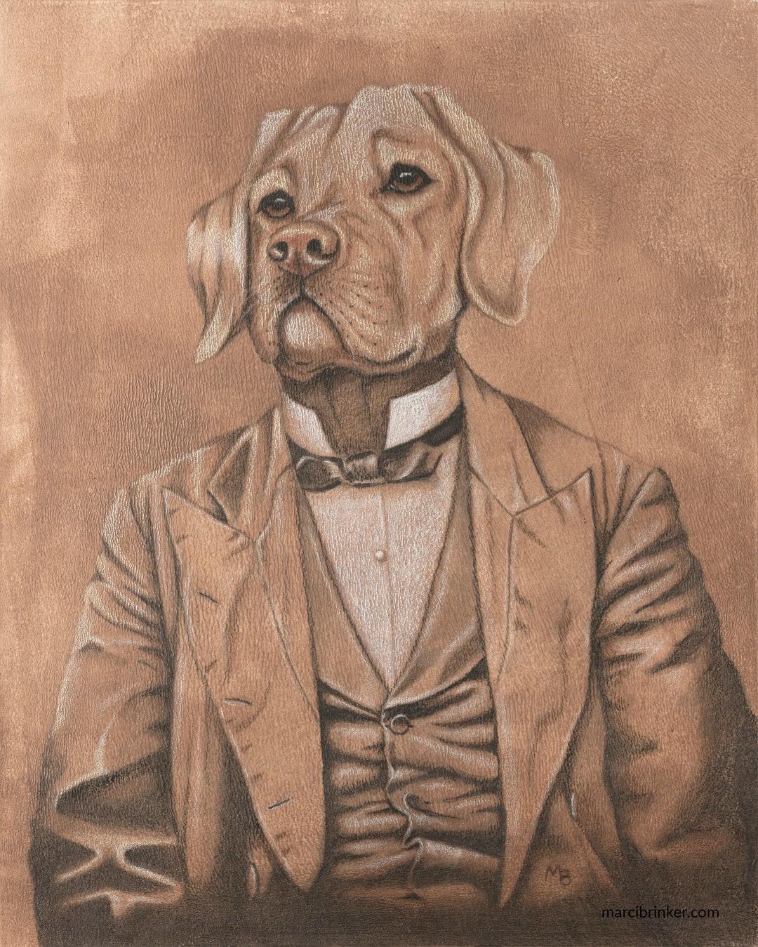 Yellow Lab Portrait Art Print, Gifts for Dog Lovers - Etsy