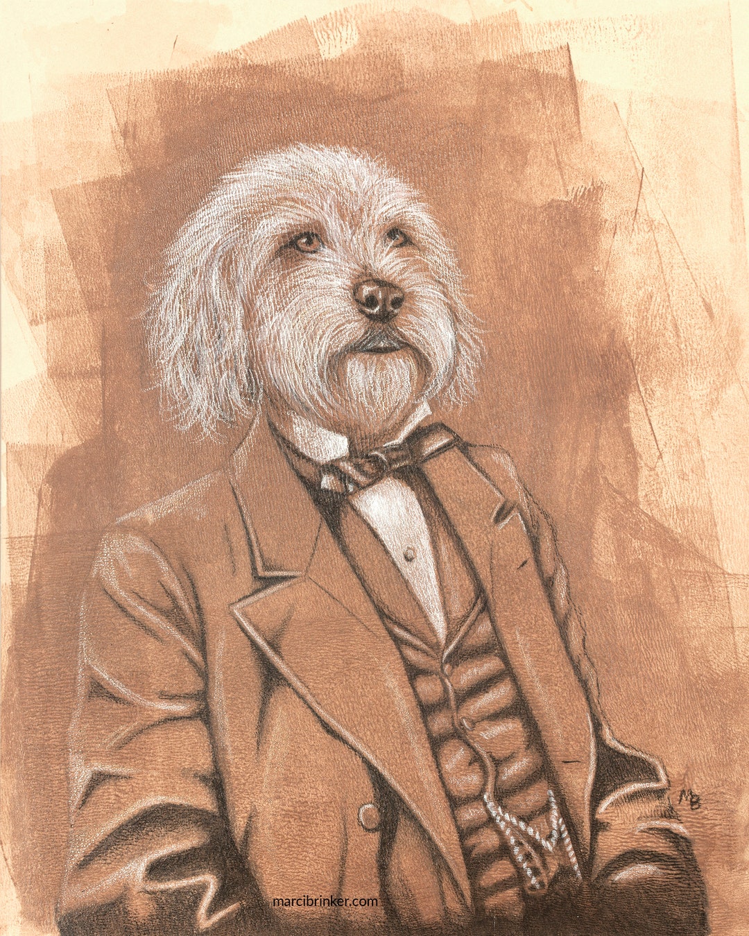 Goldendoodle Portrait Art Print, Gifts for Dog Lovers - Etsy