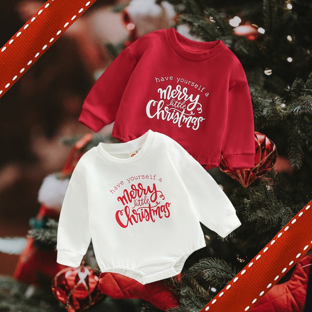 My 1st Christmas Baby Grow and Hat Set Outfit Xmas Romper - Etsy