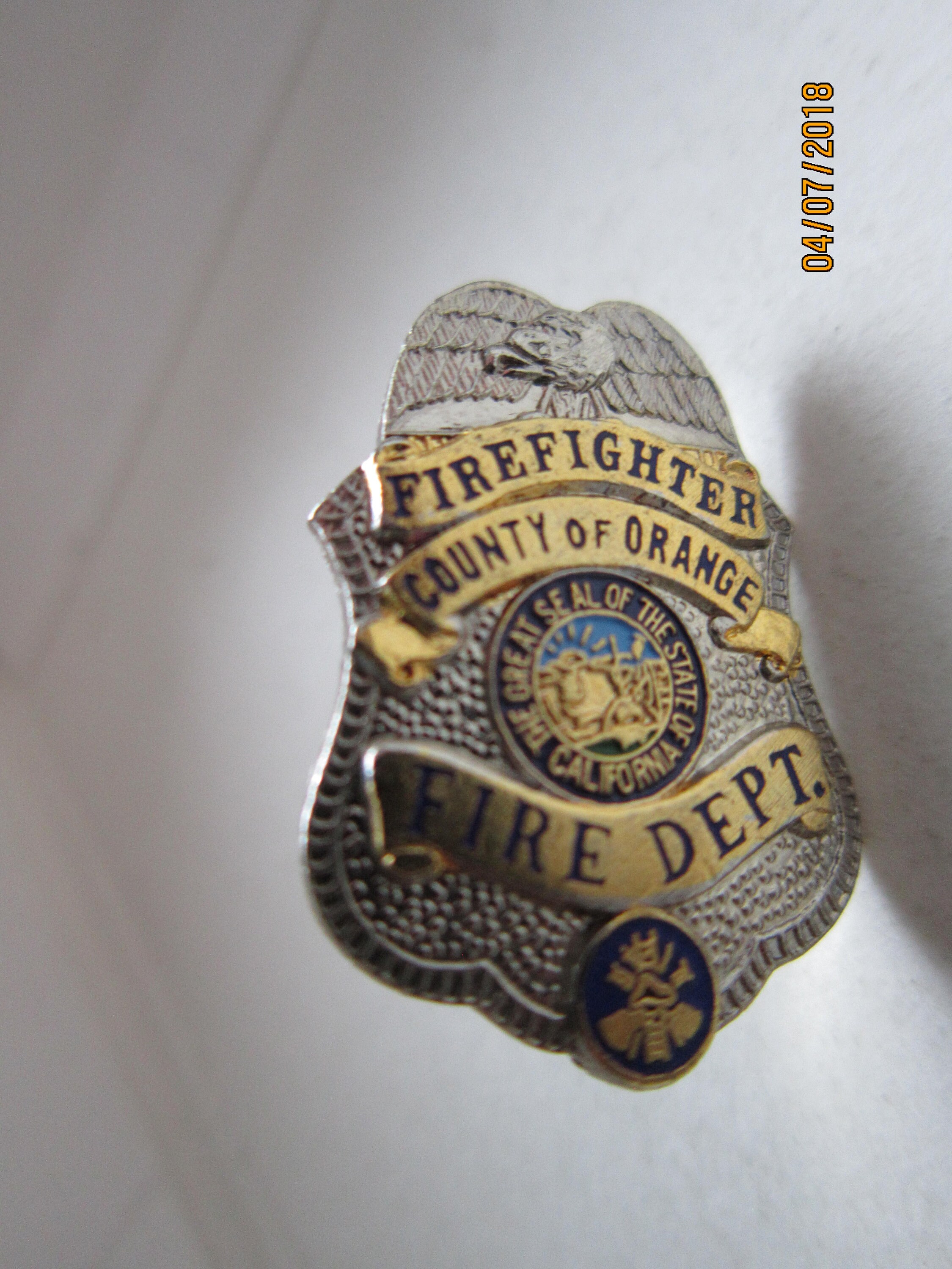 Orange Fire Badge - Etsy