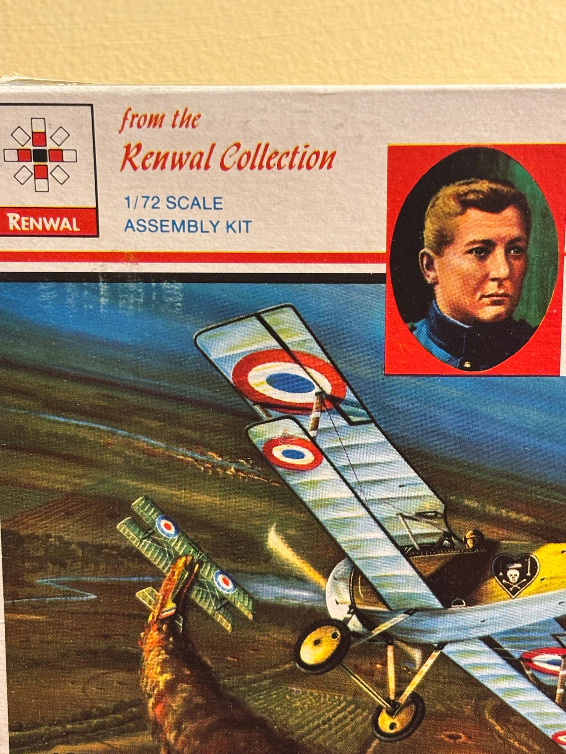Vintqge Renwal Nieuport 17 1/72 Scale Model Airplane Kit 1960 NEW Never ...
