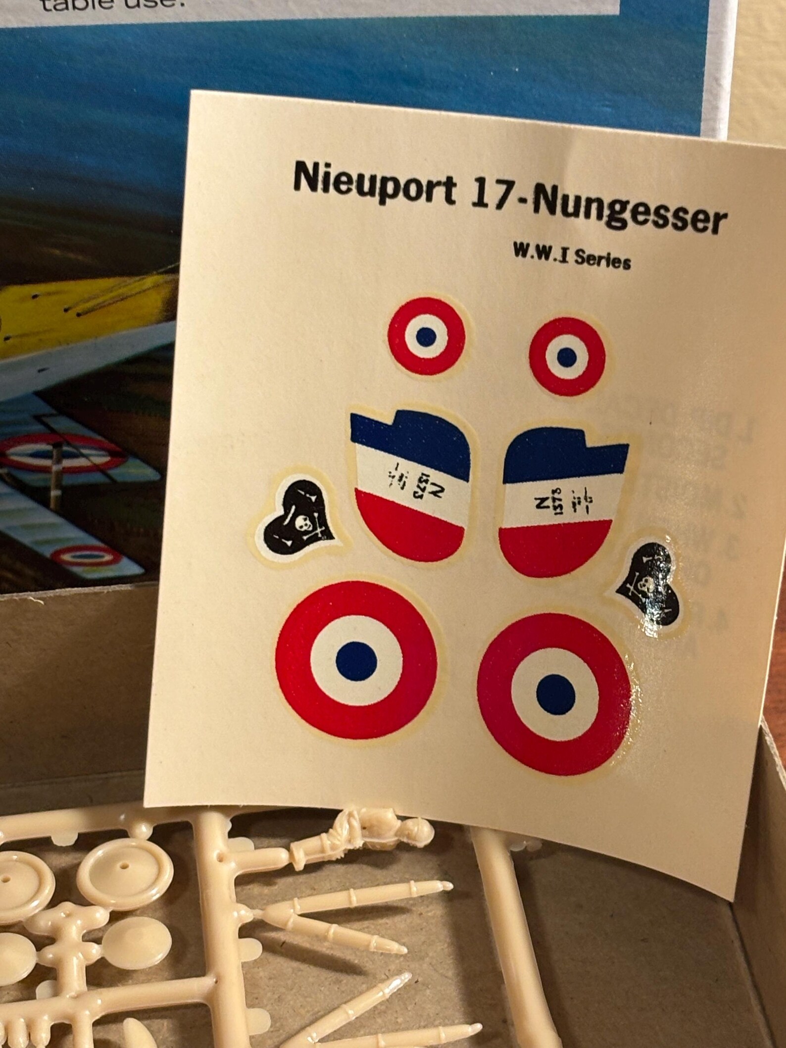 Vintqge Renwal Nieuport 17 1/72 Scale Model Airplane Kit 1960 NEW Never ...