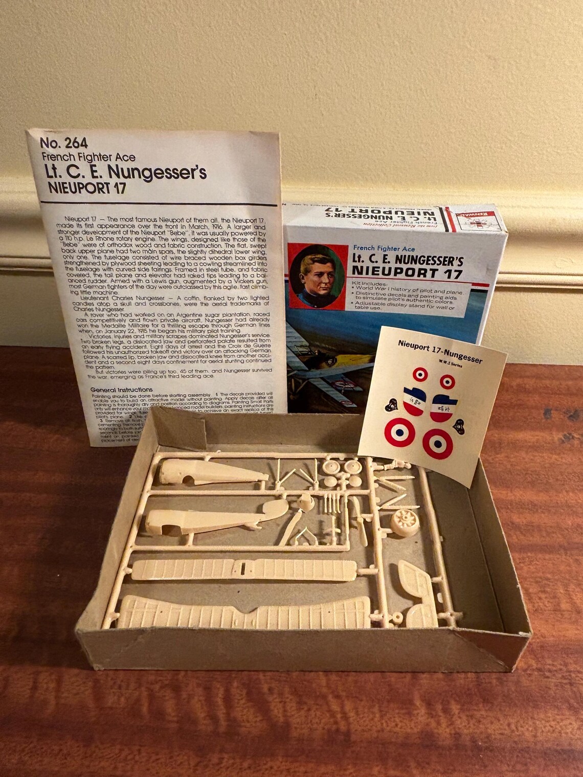 Vintqge Renwal Nieuport 17 1/72 Scale Model Airplane Kit 1960 NEW Never ...
