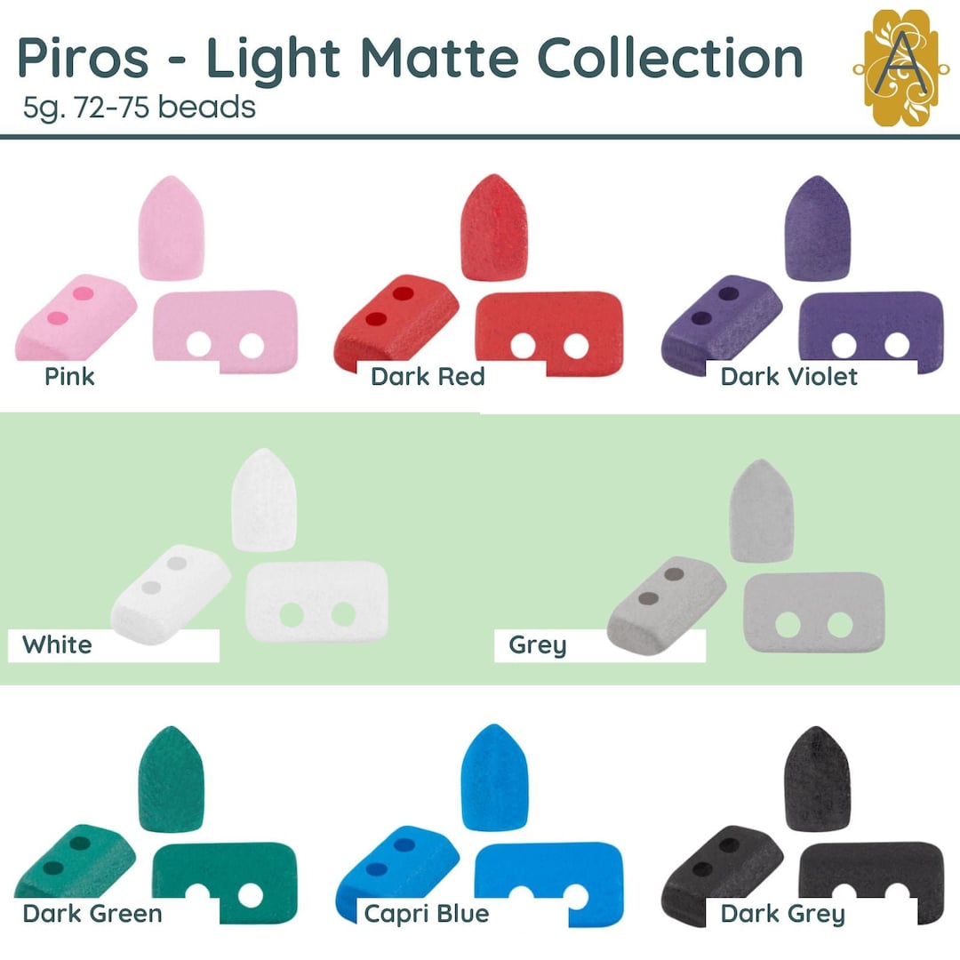 Piros Par Puca, Light Matte Collection, 5g. 8 Colors - Etsy