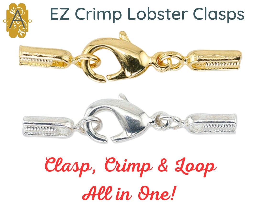 Unique! Ez-crimp End and Clasp, 3 Sets, Works With All-in-one EZ Pliers ...