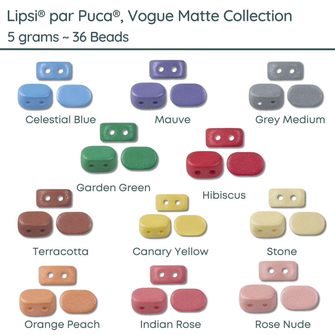 Lipsi Par Puca, 5g, Vogue Matte Collection, 11 Colors - Etsy