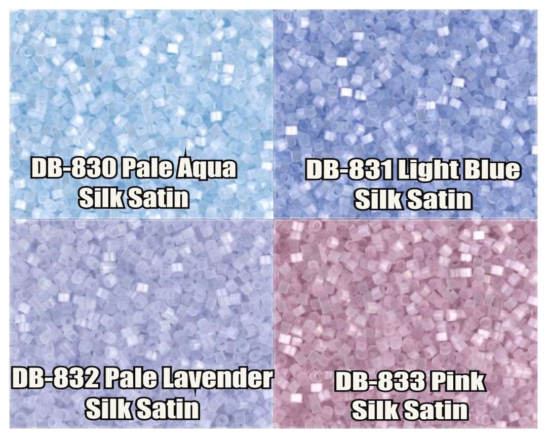 11/0 Miyuki Delica Beads, DB830, DB831, DB832, DB833 - 5g, 10g - Etsy
