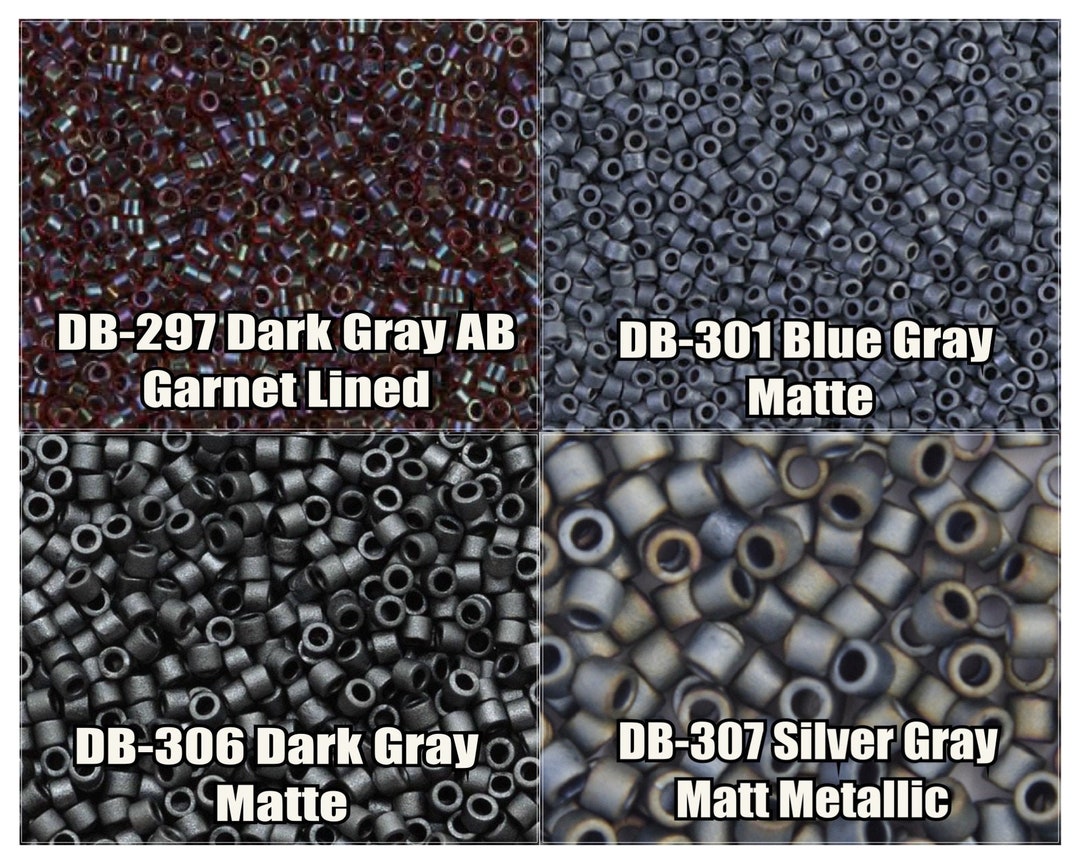 11/0 Miyuki Delica Beads, DB297, DB301, DB306, DB307 - 5g, 10g - Etsy