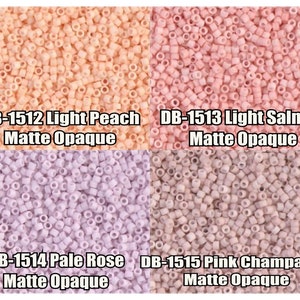 11/0 Miyuki Delica Beads, DB1512, DB1513, DB1514, DB1515 5g, 10g - Etsy