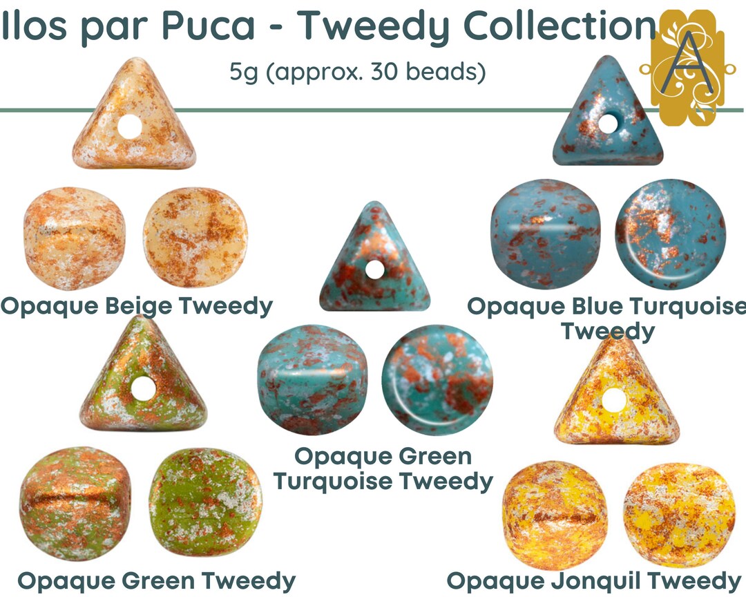 ILOS Par Puca, 5g 35 Beads, 2 FREE PATTERNS With Order, Tweedy ...