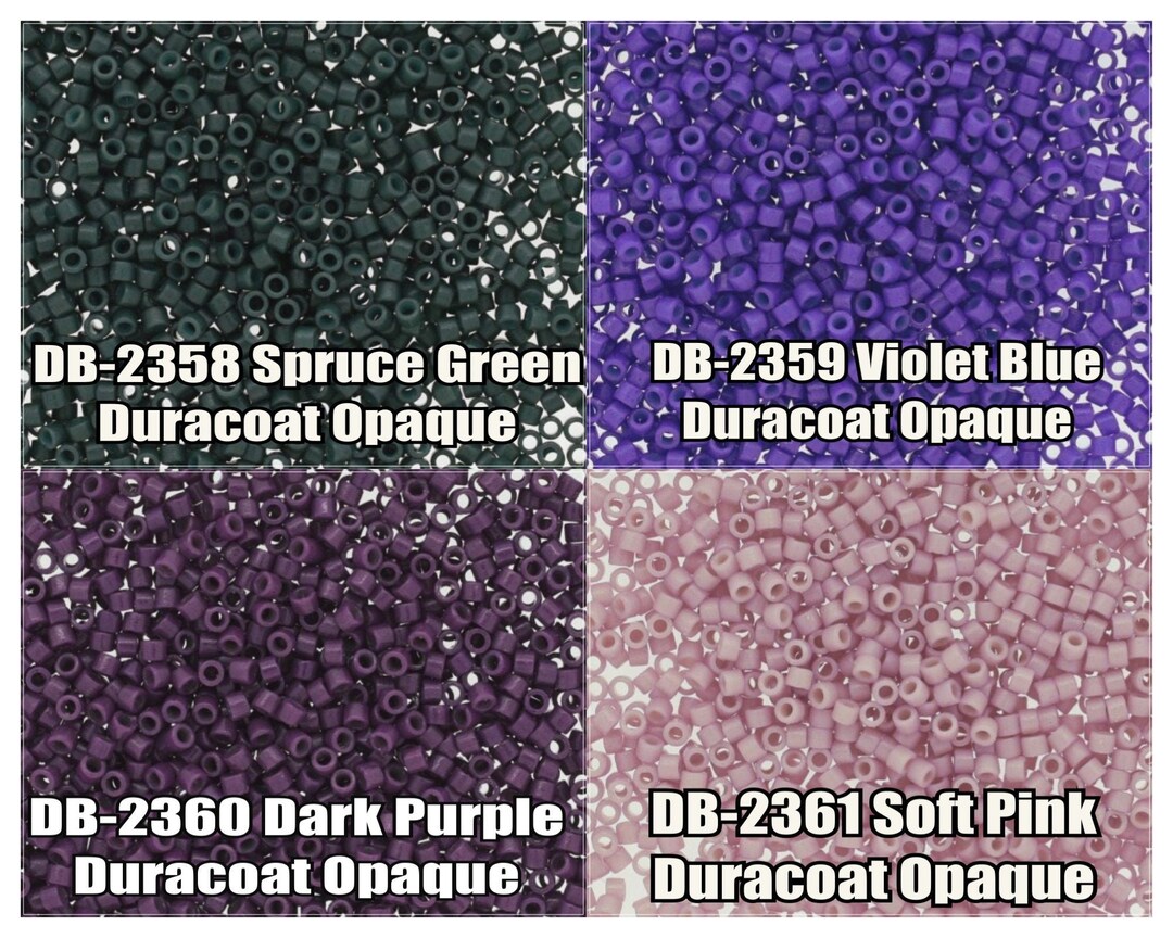 11/0 Miyuki Delica Beads, DB2358, DB2359, DB2360, DB2361 - 5g, 10g - Etsy